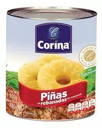 CORINA PIÑA EN REBANADA 820 G