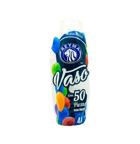 REYMA VASO PLASTICO 4 OZ A4 50 PZAS