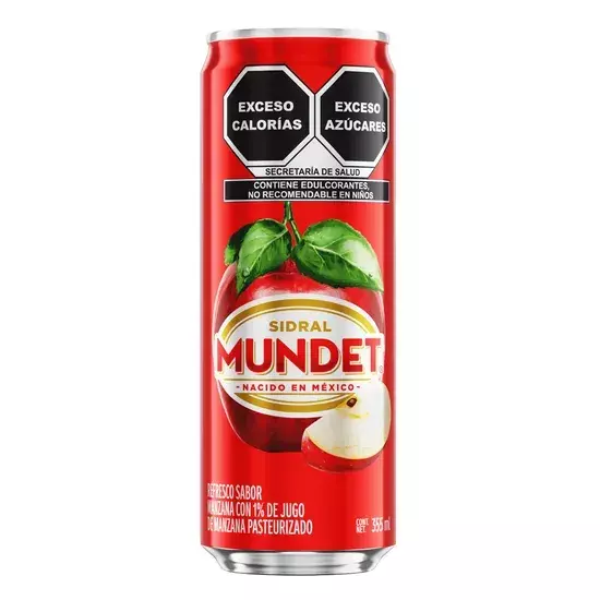 SIDRAL MUNDET REFRESCO MANZANA LATA 355 ML